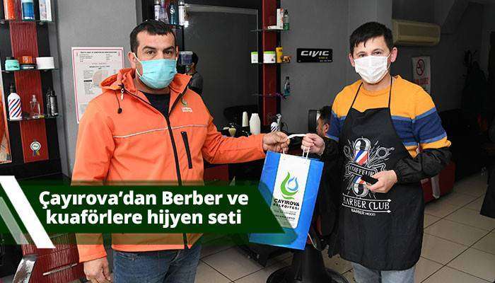 Çayırova’dan Berber ve kuaförlere hijyen seti